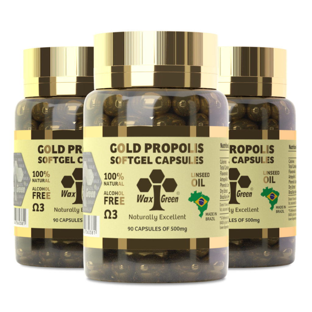 Propolis Gold Capsules – Premium Brazilian Green Propolis – Immune ...